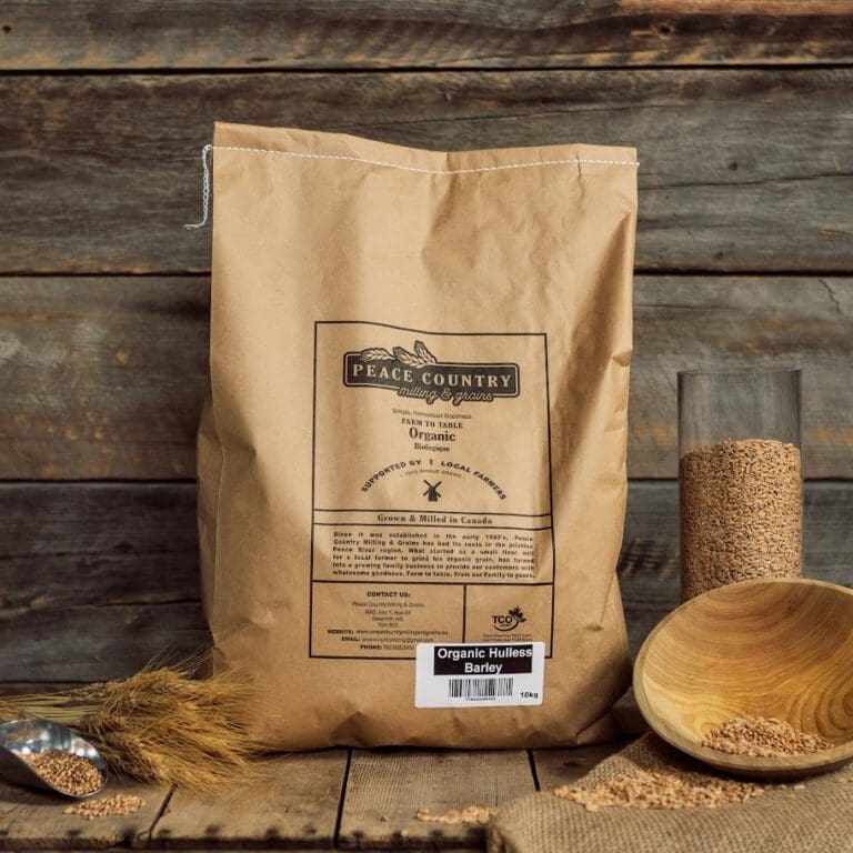 Organic Hulless Whole Barley - Peace Country Milling & Grains